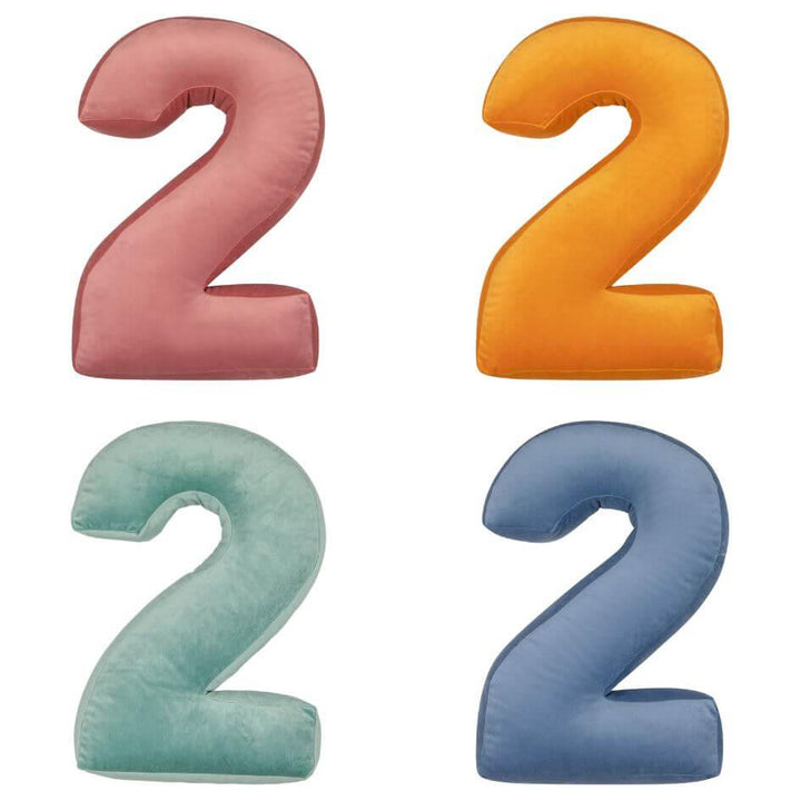 Velvet Number Cushions | Unique birthday decoration idea