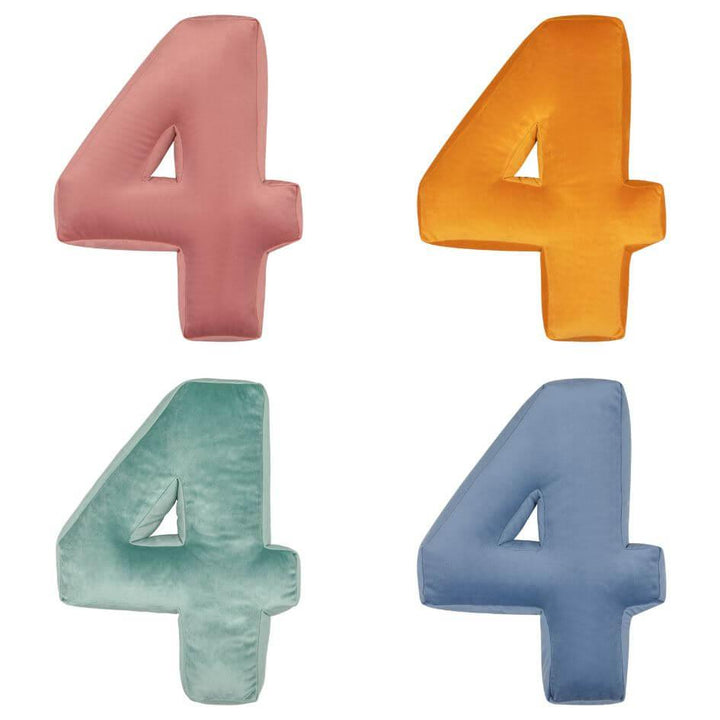 Velvet Number Cushions | Unique birthday decoration idea
