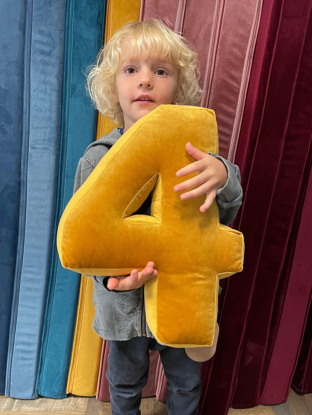 Velvet Number Cushions | Unique birthday decoration idea