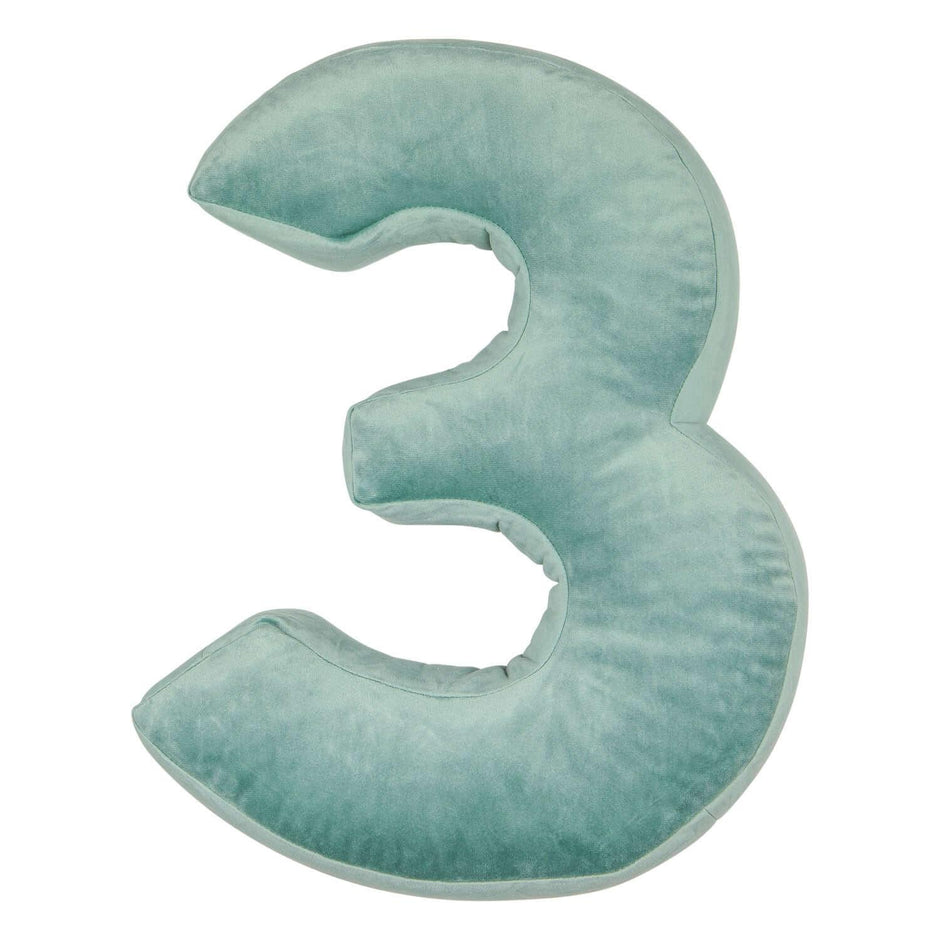 Velvet Number Cushions | Unique birthday decoration idea